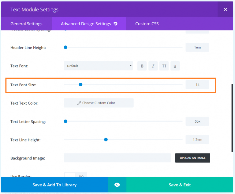 Change Font Size in Single Divi Text Module - Divi Booster