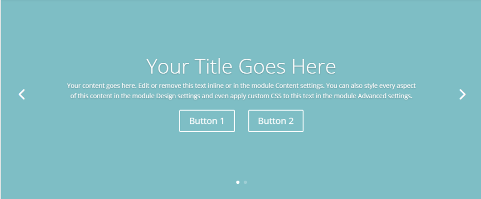Add Second Button to Divi Slider Slides - Divi Booster