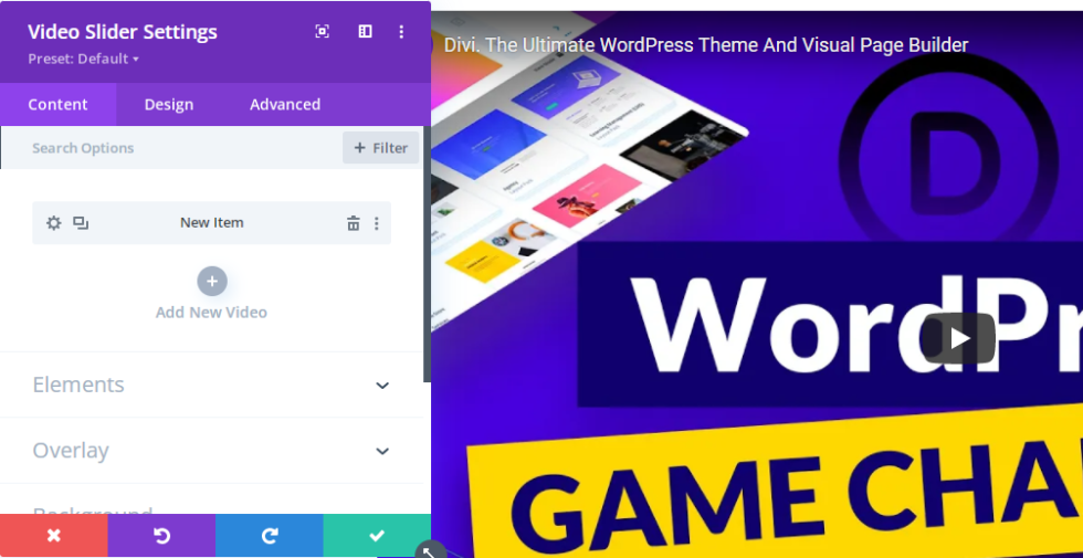 Dynamically add Items to Video Slider Module - Divi Booster