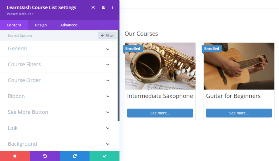 Divi LearnDash Kit - Divi Booster