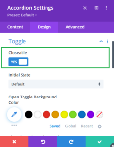 Make Divi Accordion Module Tabs Closable - Divi Booster