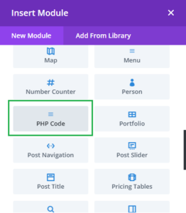 Divi PHP Code Module - Divi Booster