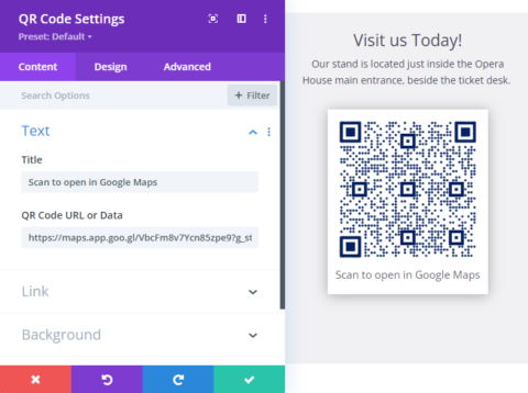 Divi QR Code Module - Divi Booster