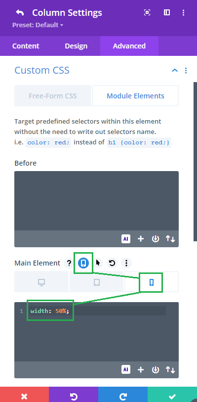 Display Divi Columns Side-by-Side on Mobile - Divi Booster