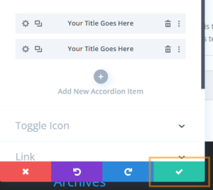 Make Divi Accordion Items Closeable - Divi Booster